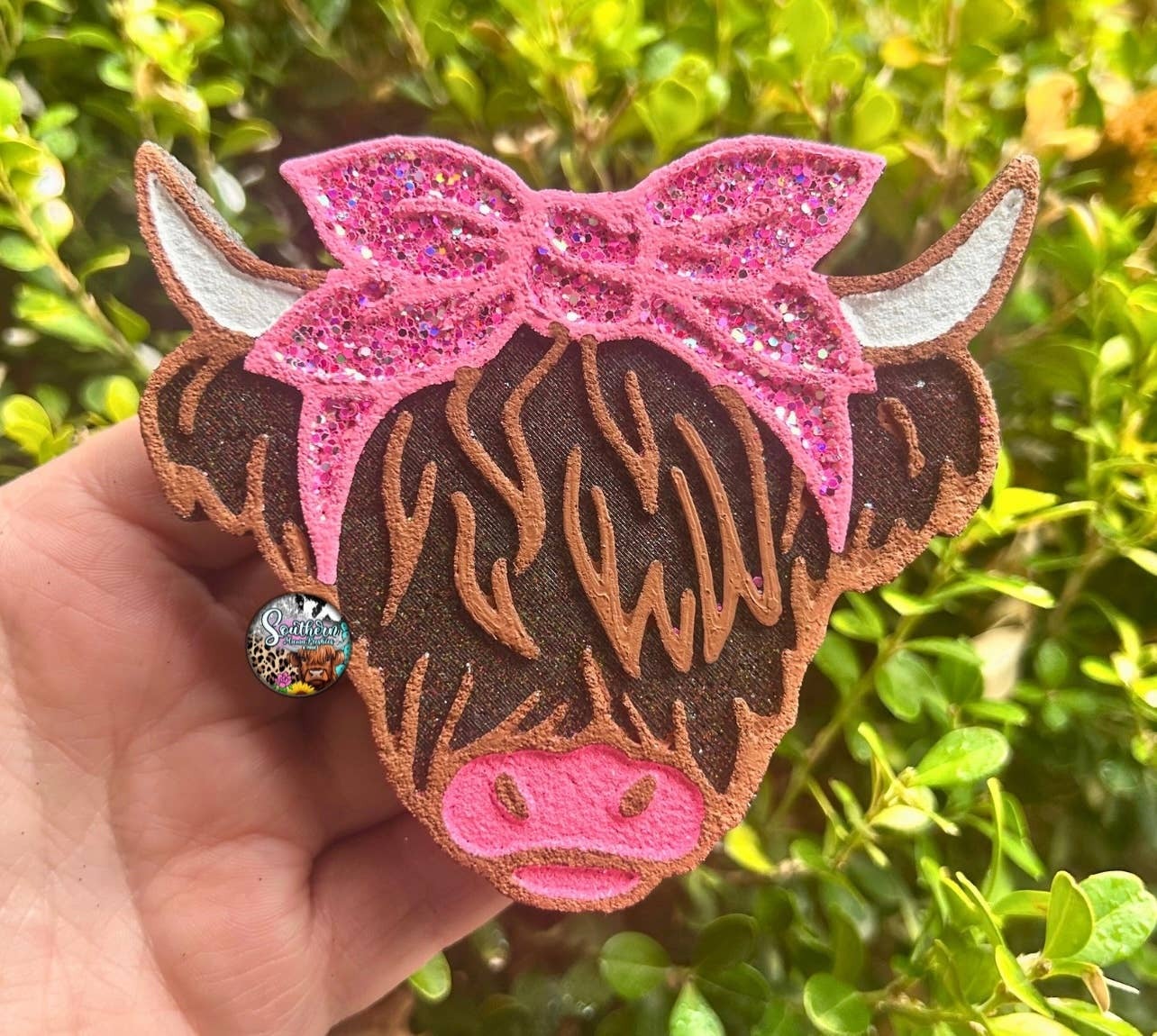 Highland Cow Face Car Freshie | Chasing Elly Boutique